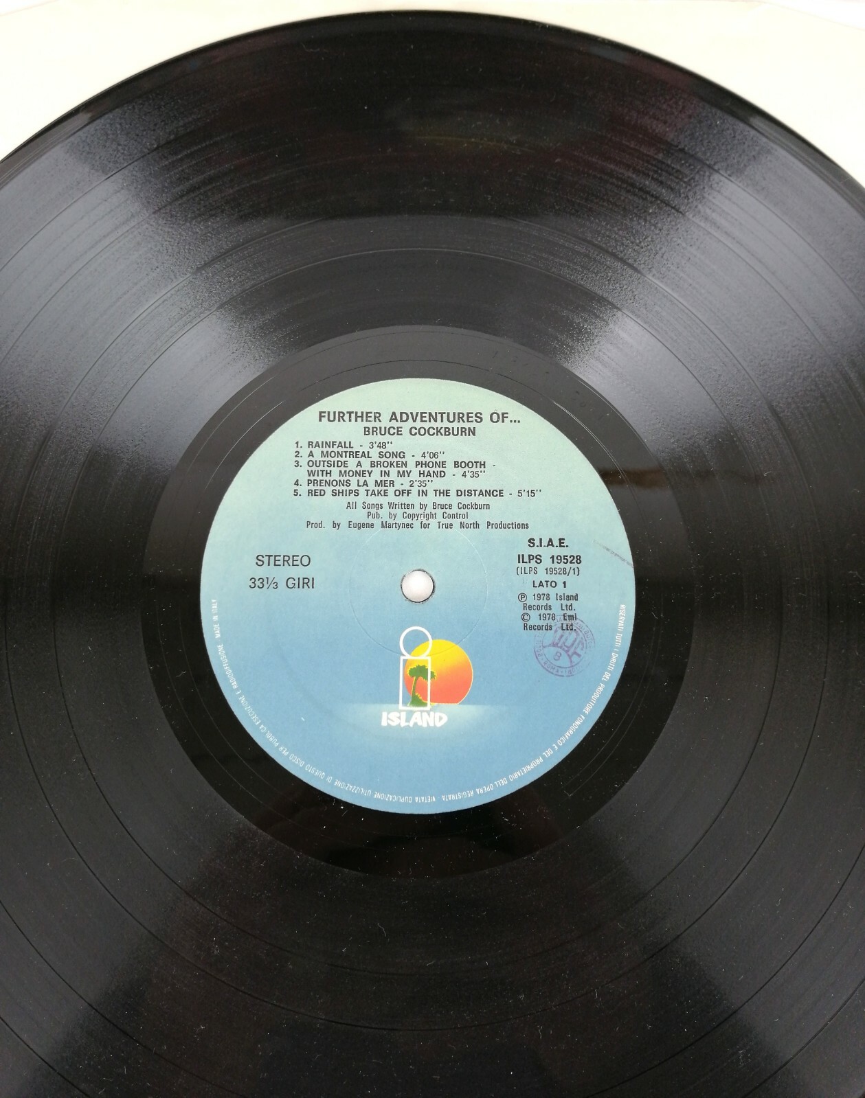 Bruce Cockburn - Further Adventures Of - LP - Ilps 19528 - 1978 Island ...