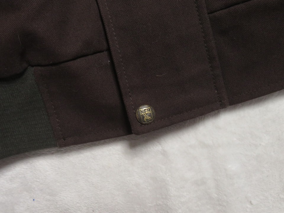 Wrangler 2014 NFR Las Vegas Rodeo Vest Size XL Men Pro Rodeo Gear Brown ...