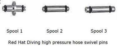 high pressure hose spool,swivel pin, pivot, gauge console SPG scuba ...