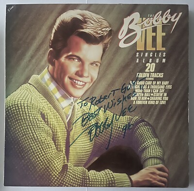 Bobby Vee Signed Autograph ‘The Singles Album’ (1980) Compilation Vinyl ...