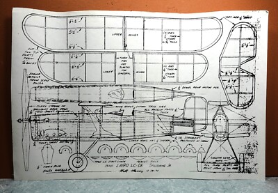LAIRD LC-DE SPEEDWING JR BALSA FREE FLIGHT MODEL AIRPLANE PLANS 13 ...