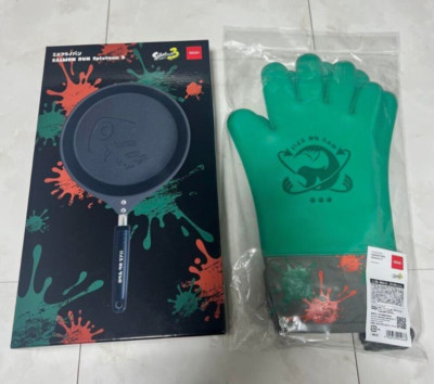 Splatoon 3 SALMON RUN Golden Egg Mini Frying Pan & Silicon Mittens ...
