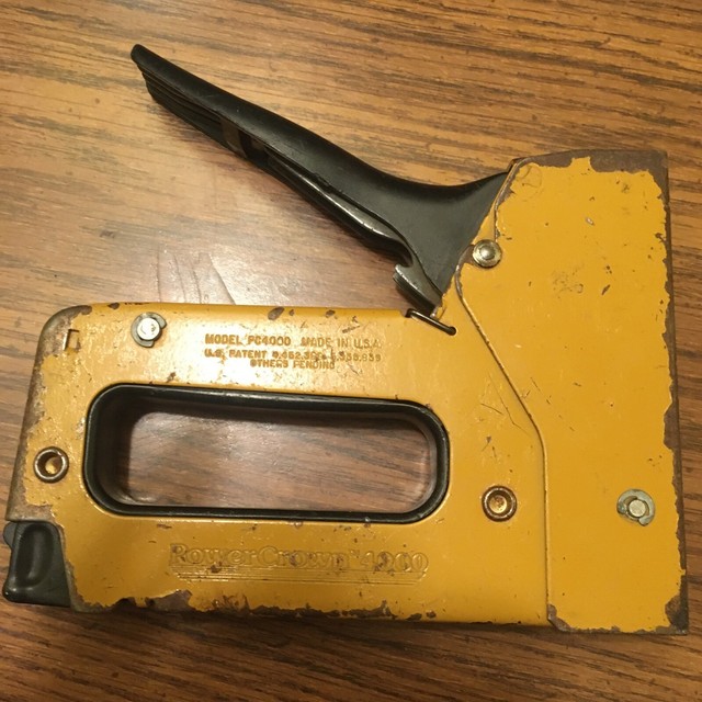 Vintage Bostitch Power Crown Hand Stapler Staple Gun PC4000 for sale ...
