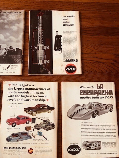 1965 1966 1967 – 7 Issues of Model Car Science Magazines Slot Cars ...