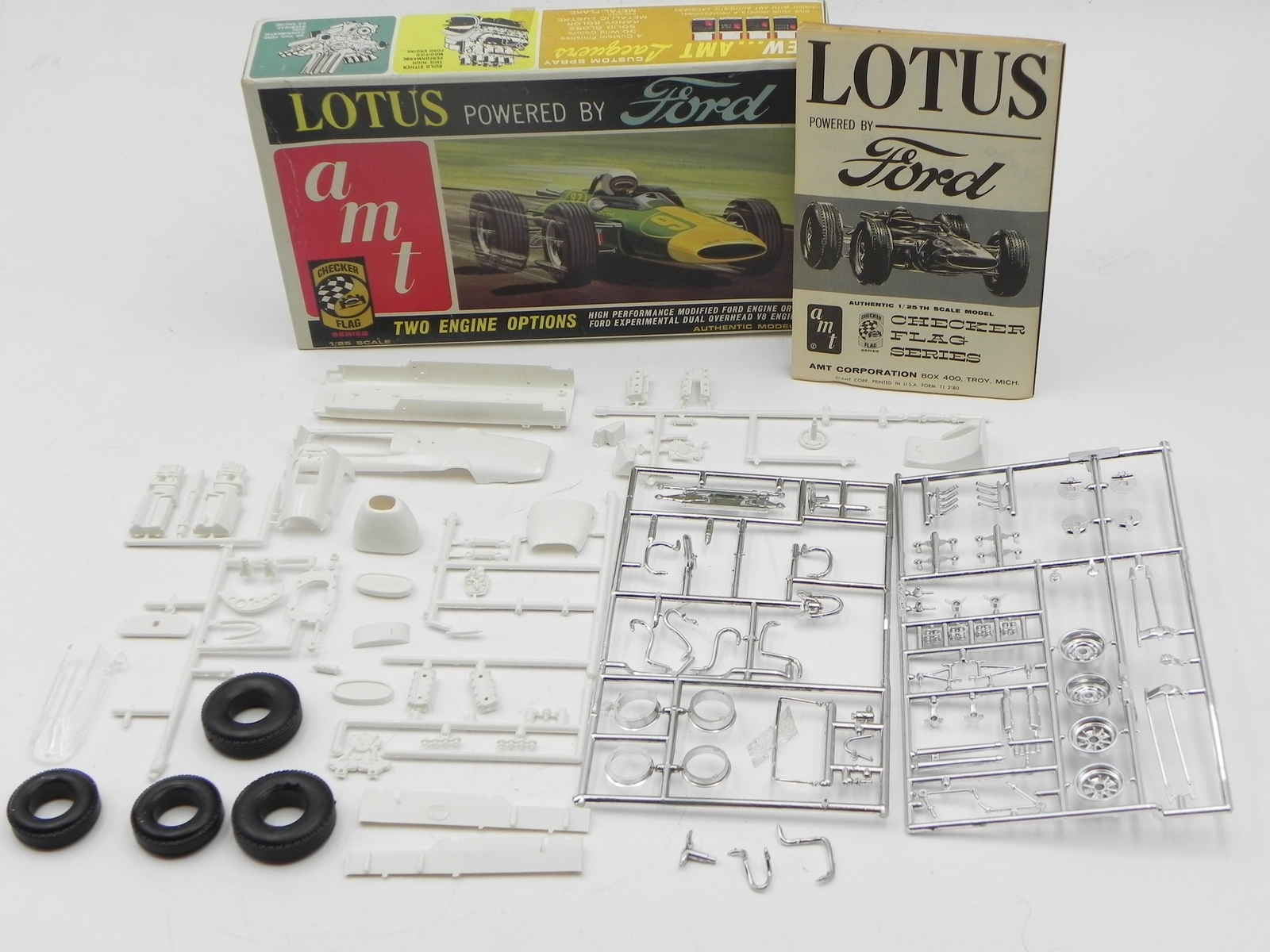 AMT Lotus Ford 1/25 race F1 car vintage plastic kit w/box | eBay