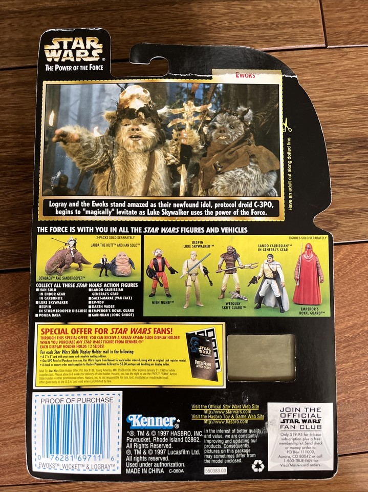 Star Wars Wicket & Logray Ewok Action Figure Set | eBay