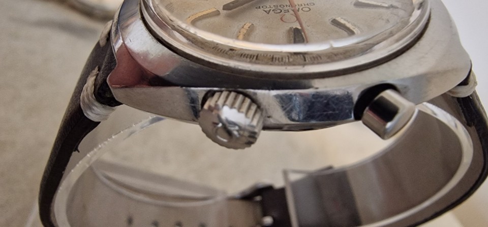 Omega Chronostop Vintage Drivers Fly Back Chronograph Watch 1969 | eBay UK