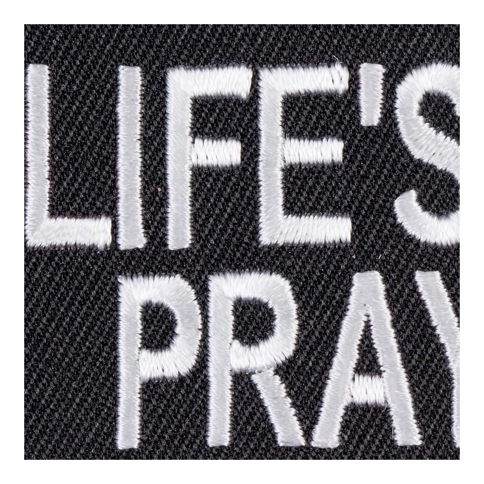 Life's Short Pray Hard Patch, Christian Sayings Patches | eBay