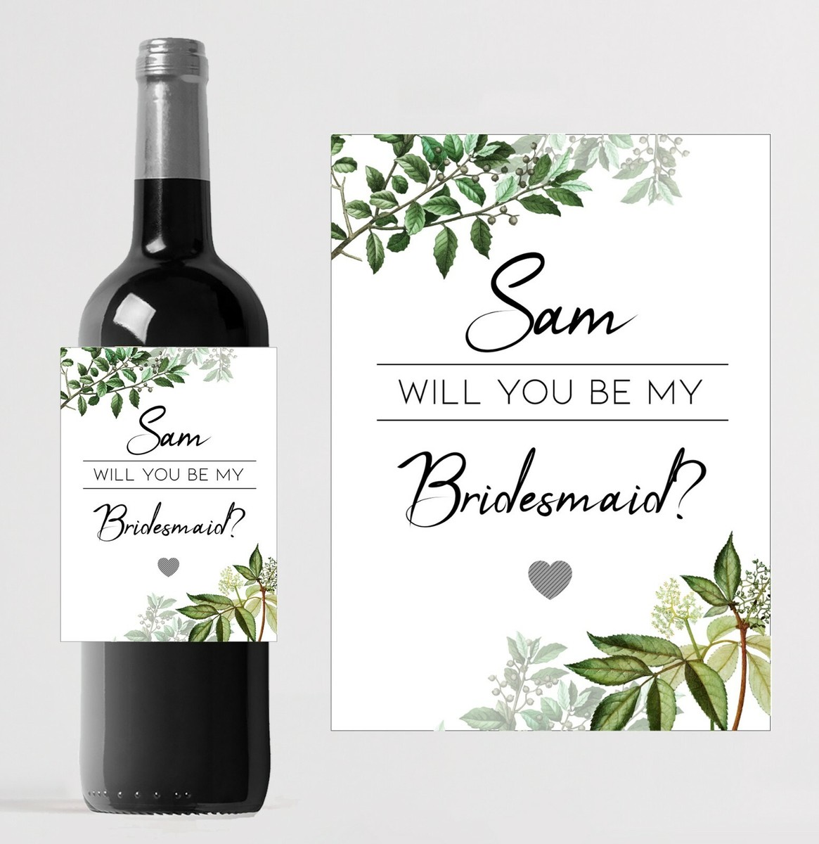 Wine Bottle Favor Labels Personalised Wedding Wine Bottle Label
