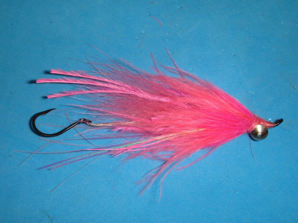 FLY FISHING FLIES - Pink GUIDE INTRUDER Steelhead Streamers, "size #4 ...