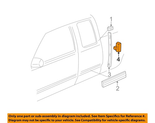 GM OEM 84-00 C1500 Cab Roof Components-Molding Retainer 15554088 | eBay