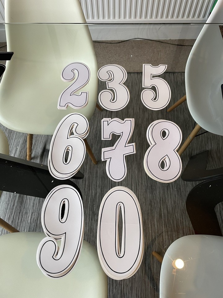 Old School BMX Vinyl Number 0 Race Plate Decal | eBay