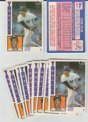 Jose Rijo RC rookie card, 1984 Topps Traded #100, New York Yankees ...