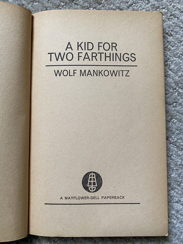 A Kid for Two Farthings - Wolf Mankowitz 1965 UK Paperback (rare in US ...
