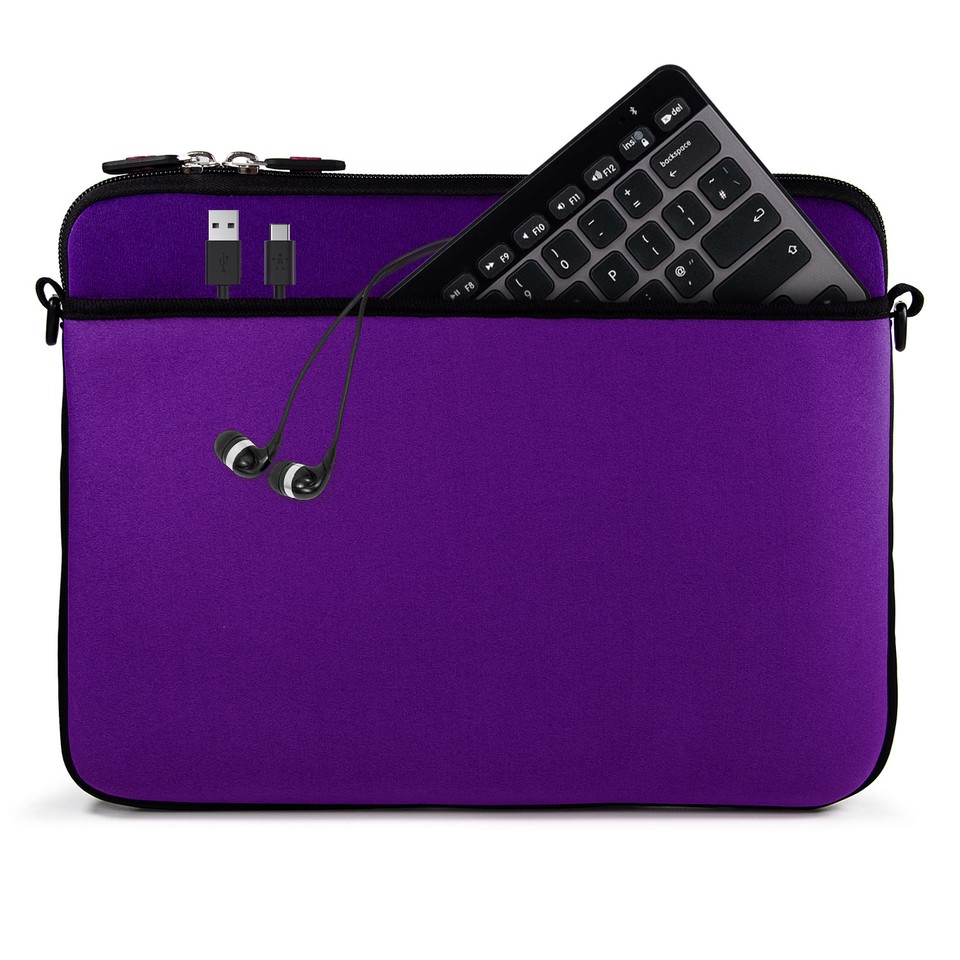 Neopene Removable Shoulder Strap Notebook Laptop Tablet Sleeve ...