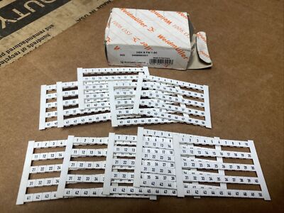 NEW Weidmuller Unit Tags DEK 6 FW 1-50 FAST SHIPPING 0468660001 | eBay