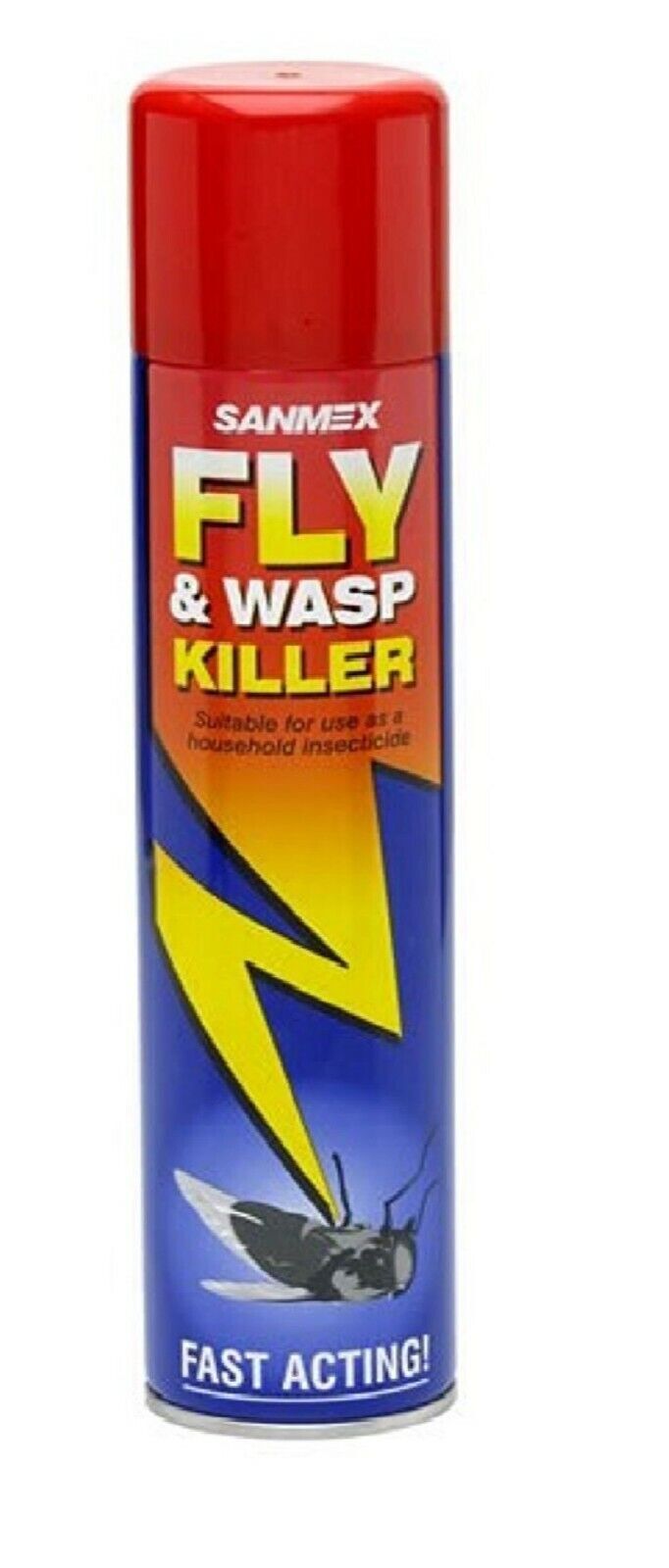 Sanmex Fly & Wasp Killer Spray Household Insecticide Power Pest Control ...