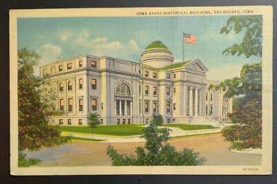 Iowa State Historical Building, Des Moines, Iowa Postcard, Dated May 15 ...