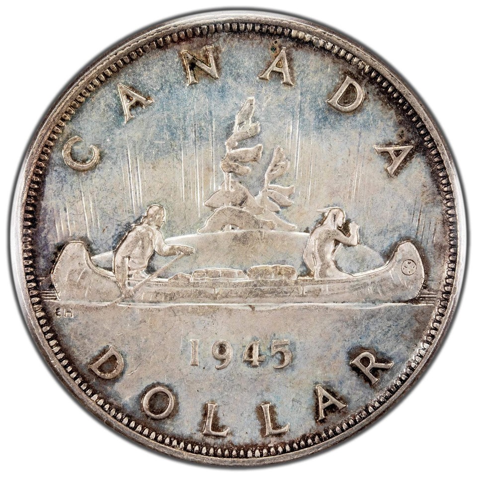 Canada 1945 $1 Silver Dollar Coin - ICCS MS-62 | eBay