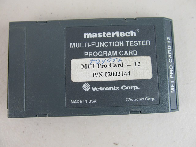 Vetronix Mastertech Toyota Program Card MTS 3100 MFT Pro-card 12 for ...
