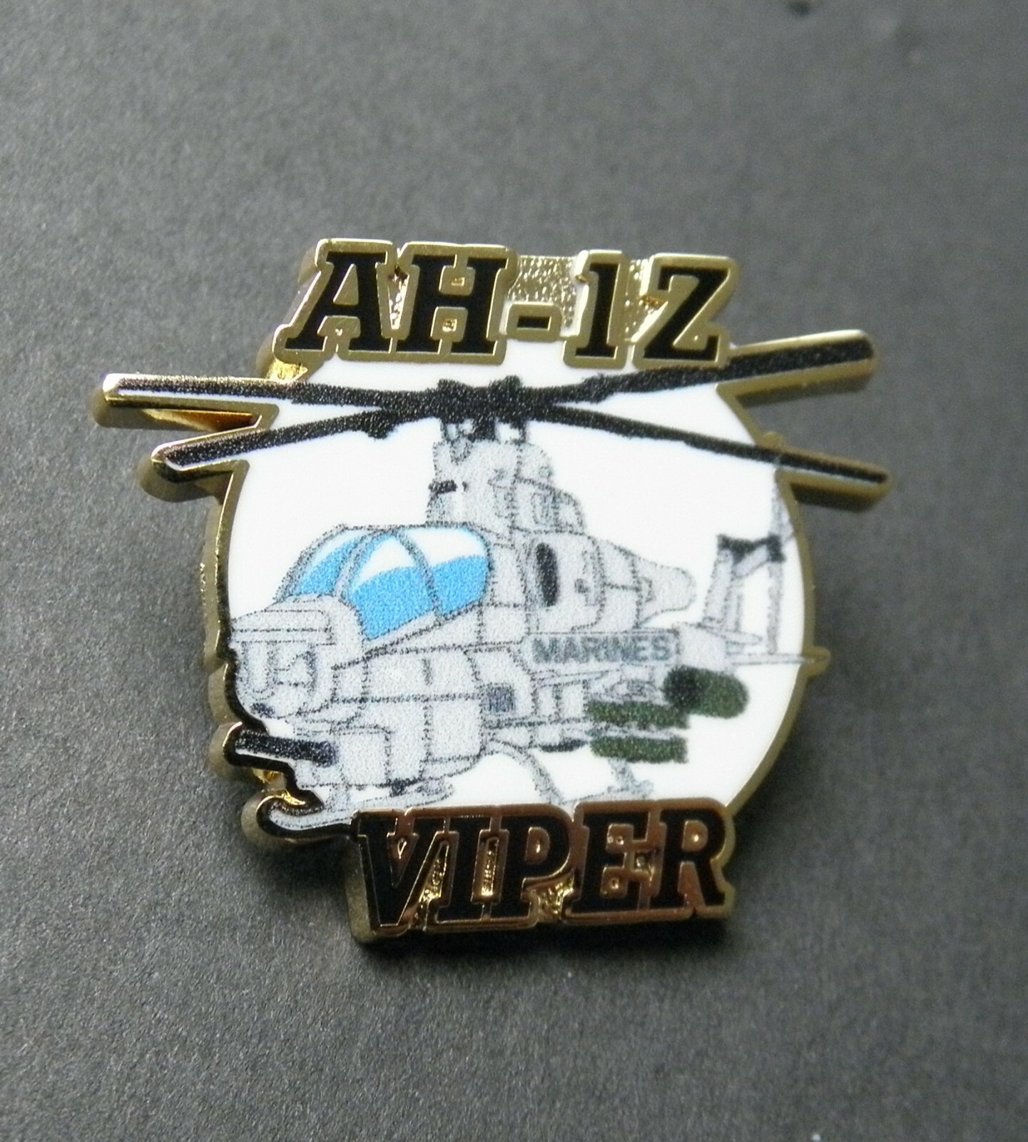 BELL VIPER AH-1Z Mi-24 MILITARY MARINES HELICOPTER LAPEL PIN BADGE 1.2 ...