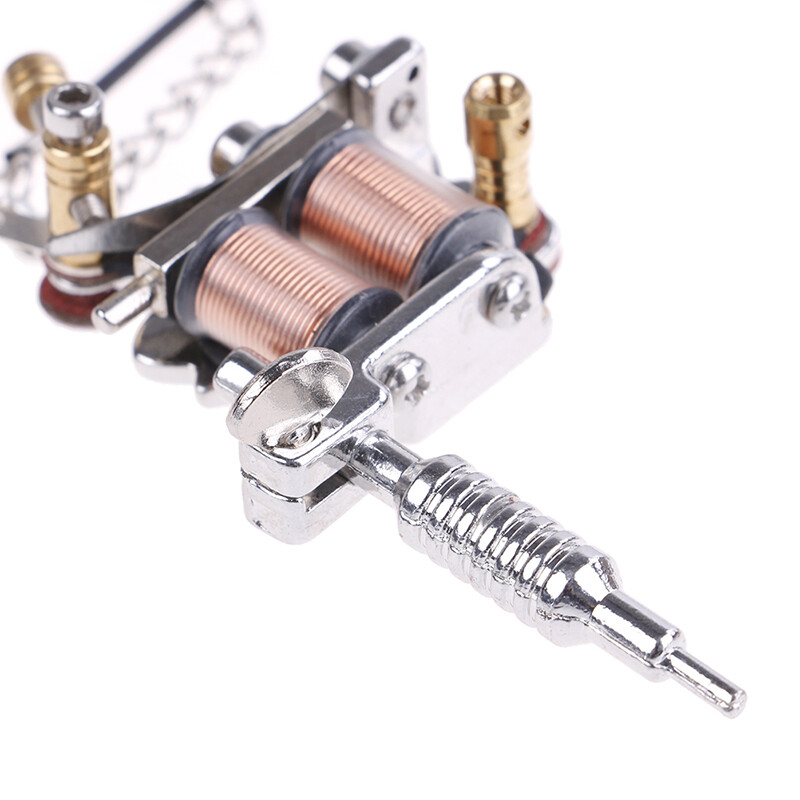 1X Mini Tattoo Machine Tattoo Keychain Key Holder Punk Style As Pendant ...