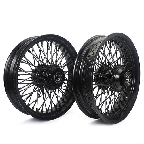 16x3.5 72 Spoke Front Rear Wheels Rim for Harley Softail Deluxe ...