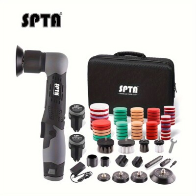 SPTA 12V Micro Cordless Scratches Killer RO/DA Mini Polisher 1/2/3 Inch ...