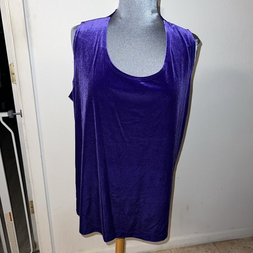NWT Carolyn Strauss Collection QVC Tank Top Travelers Knit Slinky ...