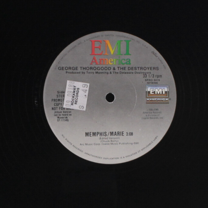 GEORGE THOROGOOD: memphis / marie EMI 12" Single 33 RPM | eBay