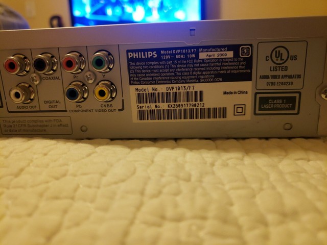 Philips Dvp1013 Compact DVD Player - Silver for sale online | eBay