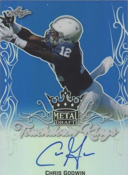 2017 Leaf Metal Draft - Touchdown Kings Blue #TK-CG1 Chris Godwin /35 ...