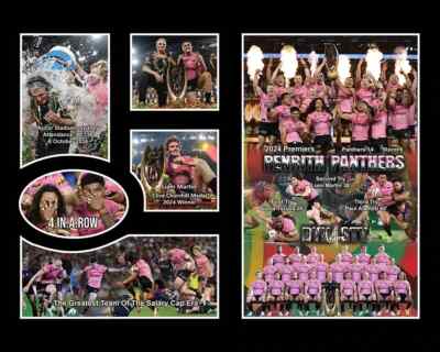 PENRITH PANTHERS 4 - PEAT 2024 NRL PREMIERS LIMITED EDITION ...