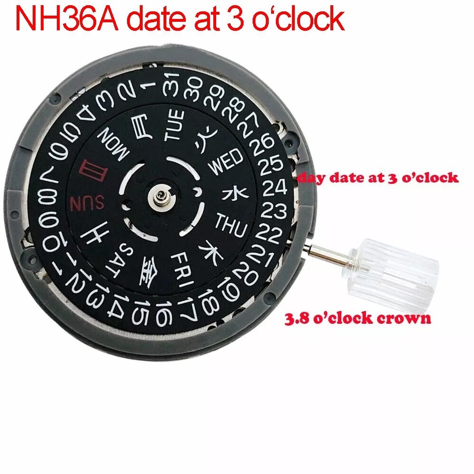 Japan S TMI 24 Jewels NH35A High Accurac Automatic Mechanical Movement ...