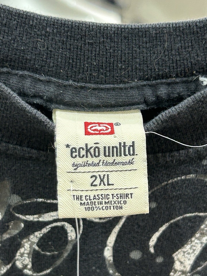 Vintage 2000s Men’s XXL Black Eckó Unltd Y2K Graphic T Shirt | eBay