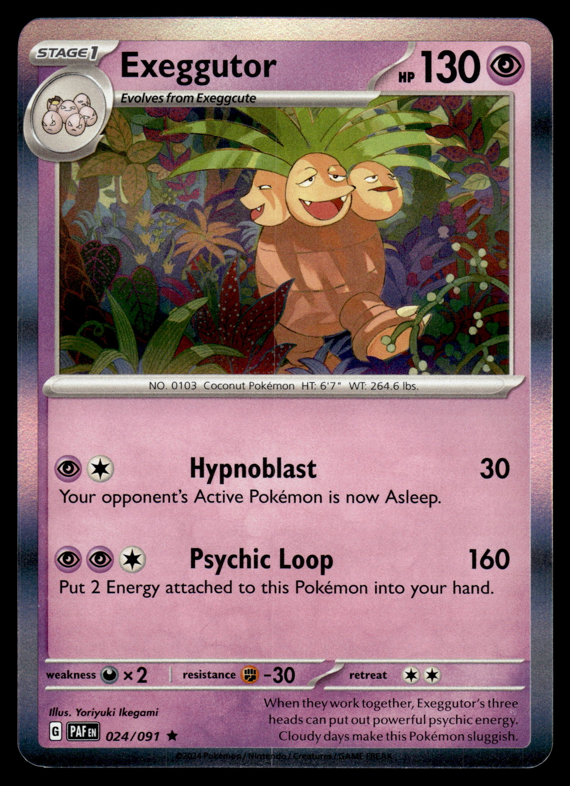 Exeggutor Holo NM 024/091 Paldean Fates Pokemon Card | eBay