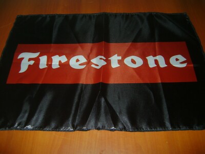 Firestone 20x30" Flag Banner Show Garage Racing Shop Decor Race Tires ...