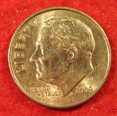 2009 D Roosevelt Clad Dime - Circulated - VG Very Good to VF Very Fine ...