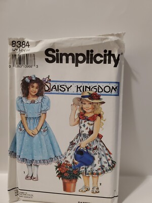 Simplicity 8384 Childs Size 3-6 Dress Uncut Daisy Kingdom | eBay