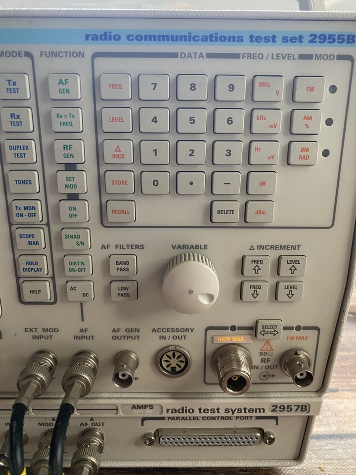 Marconi Instruments 2955B Radio Communications Test Set W/2957B Radio ...