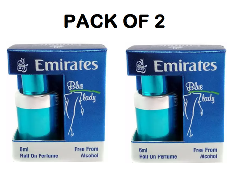BLUE LADY Emirate Roll On Attar ittar 6 ml LONG LASTING FOR UNISEX ...