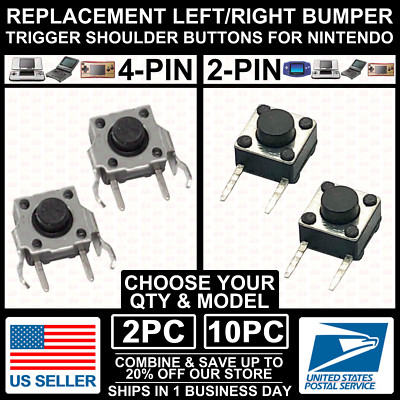 For Nintendo Game Boy Advance/GBA/SP/DS/GBM L/R Shoulder Trigger Micro ...