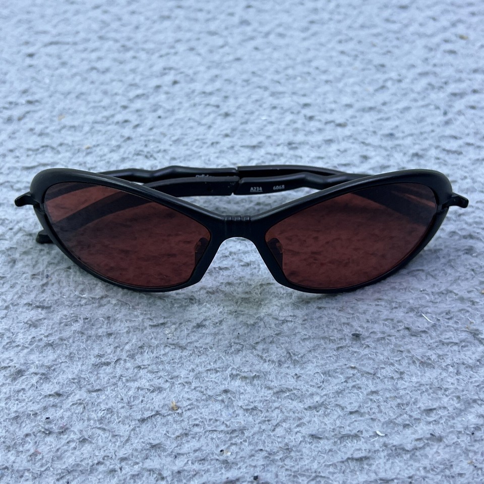 VTG Adidas by Masters Sunglasses A234 6068 Black Frames Red Lens Wrap ...