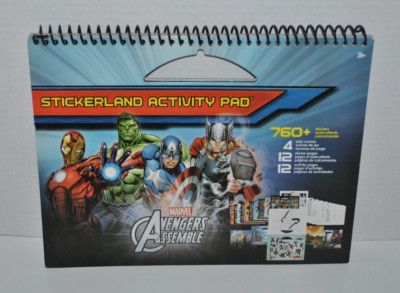 Stickerland Activity Pad Marvel Avengers Assemble 760+ stickers | eBay