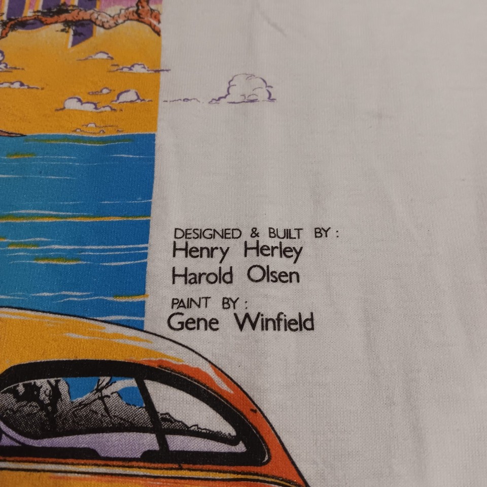 California Sunset Carmel, CA Single Stitch TShirt Hot Rod Chop Top Gene ...