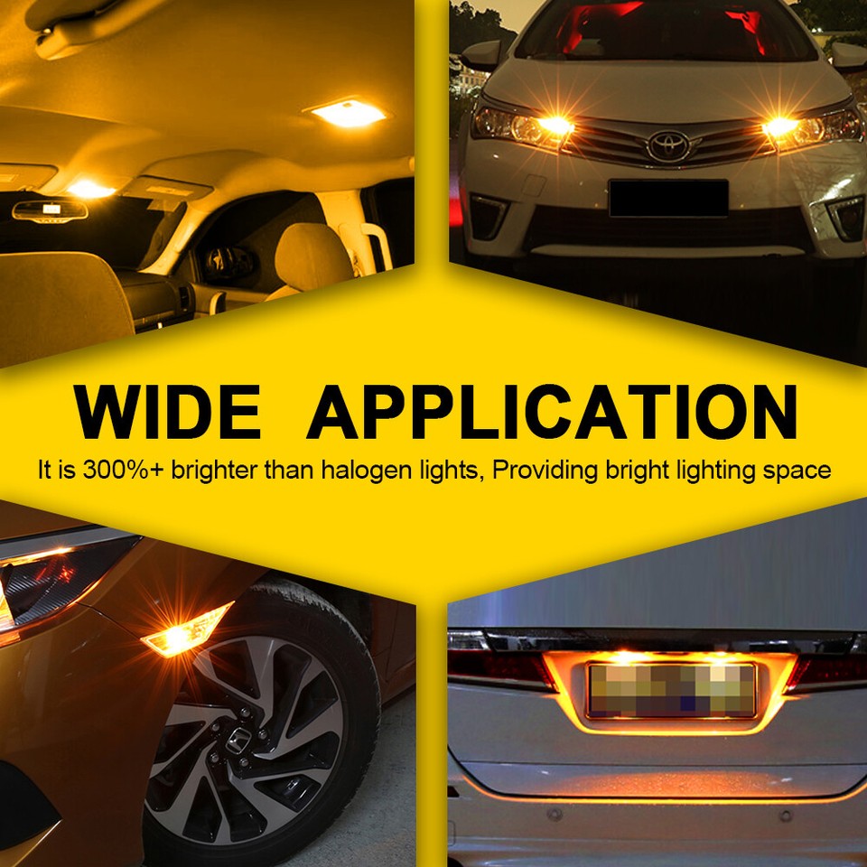 Amber T10 168 194 LED Side Light Bulb For Toyota RAV4 Tacoma Corolla ...