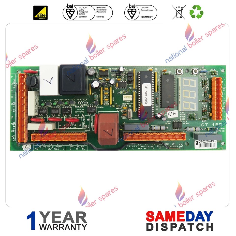 GLEDHILL BOILERMATE III 2000 BM120 BM140 BM180 BM200 BM220 CONTROL PCB ...