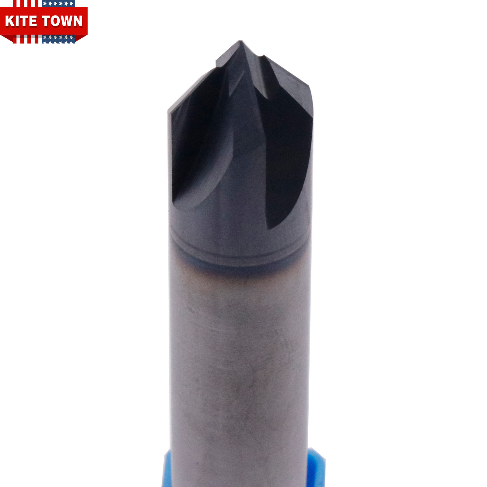 1/2" 4 Flute 90 Degree Solid Carbide Chamfer Mill - Double End - AlTiN ...