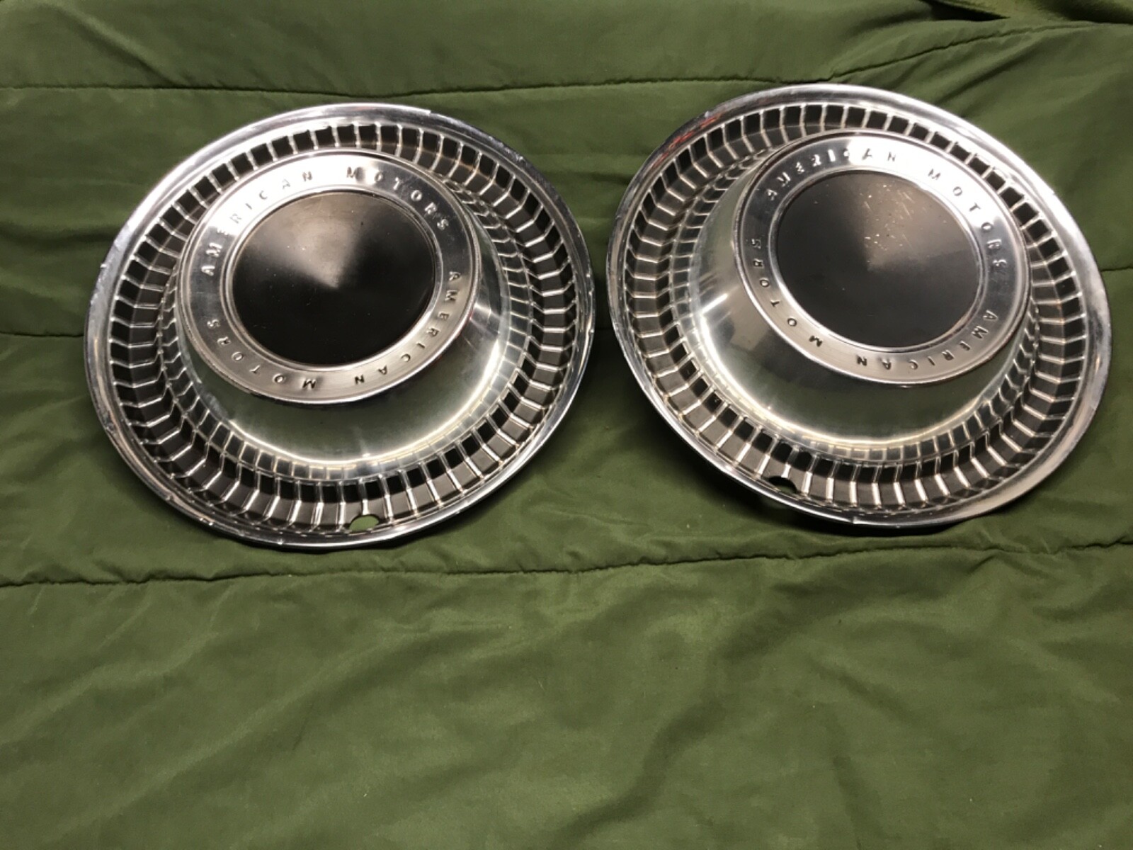 AMERICAN MOTORS AMC HUBCAPS 14” 1970’s AMC RAMBLER AMBASSADOR MATADOR ...