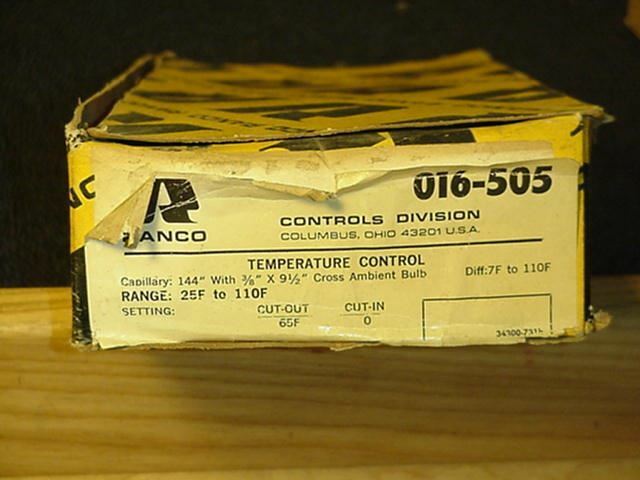 RANCO 016-505 Temperature Control 25F to 110F New In Box! | eBay
